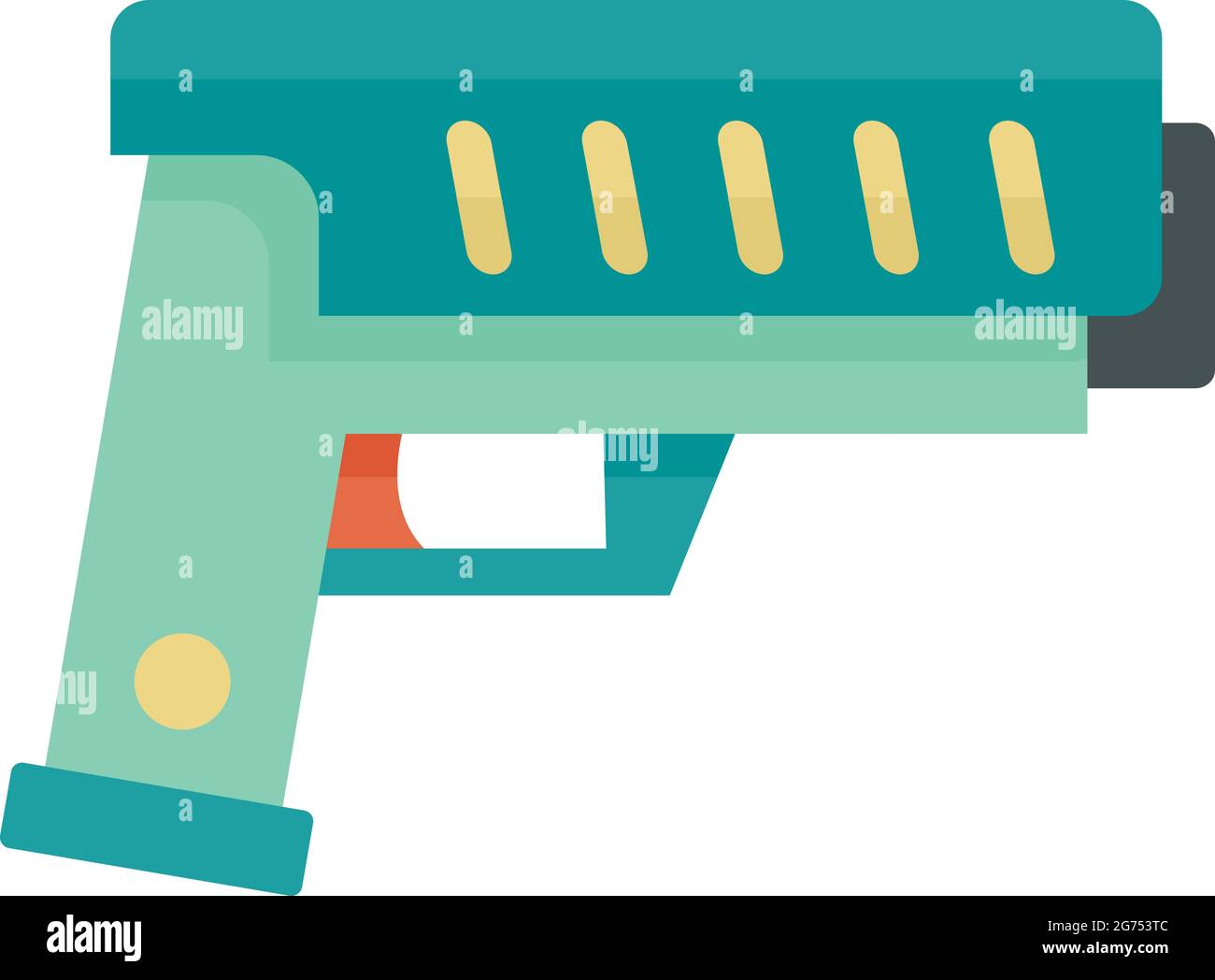 Combat blaster icon flat isolated vector Stock Vector Image & Art - Alamy