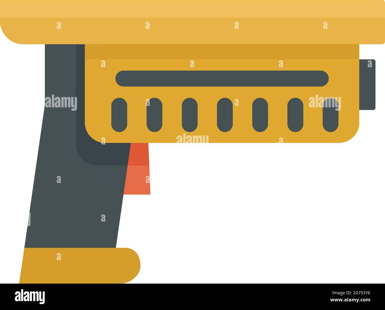Alien blaster icon flat isolated vector Stock Vector Image & Art - Alamy