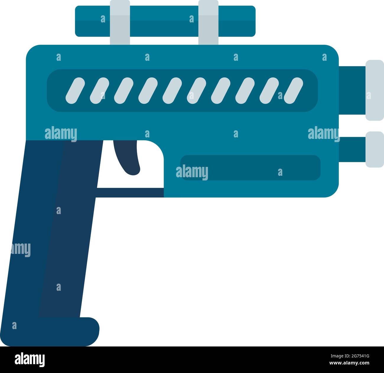 Pistol blaster icon flat isolated vector Stock Vector Image & Art - Alamy