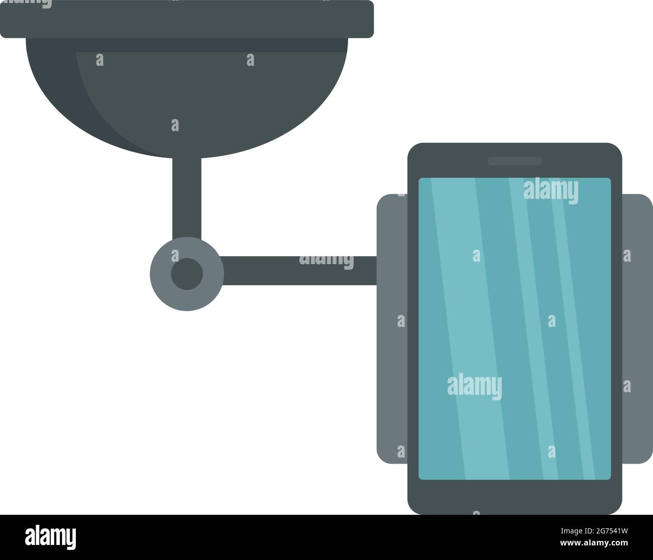 Mobile phone holder icon flat isolated vector Stock Vector Image & Art ...