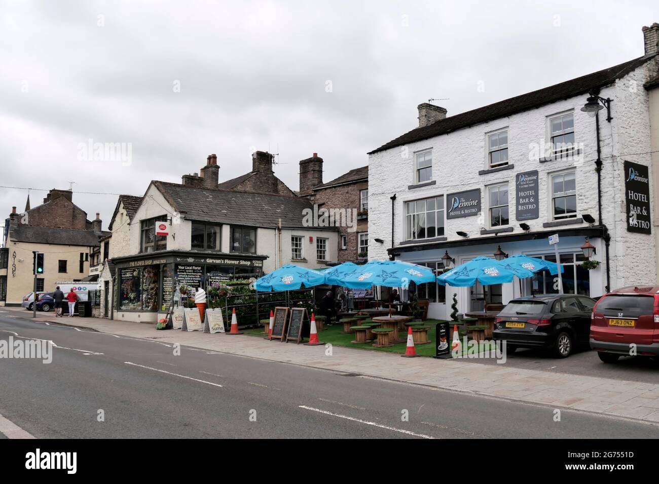 Market Street is the main thoroughfare in Kirkby Stephen, Cumbria ...