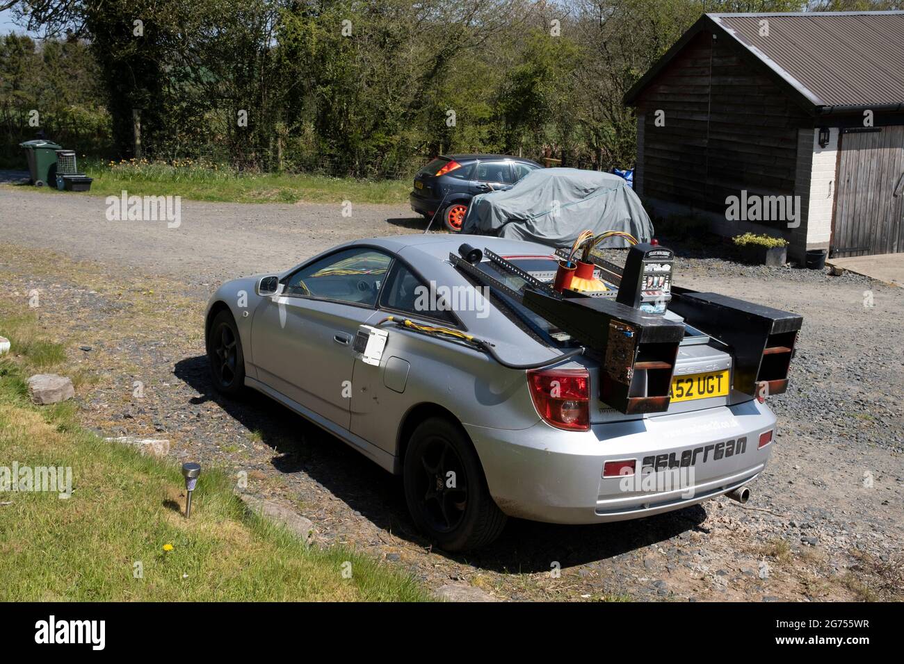Copy of the 1981 Delorean DMC-12 car from the movie Back To The Future ...