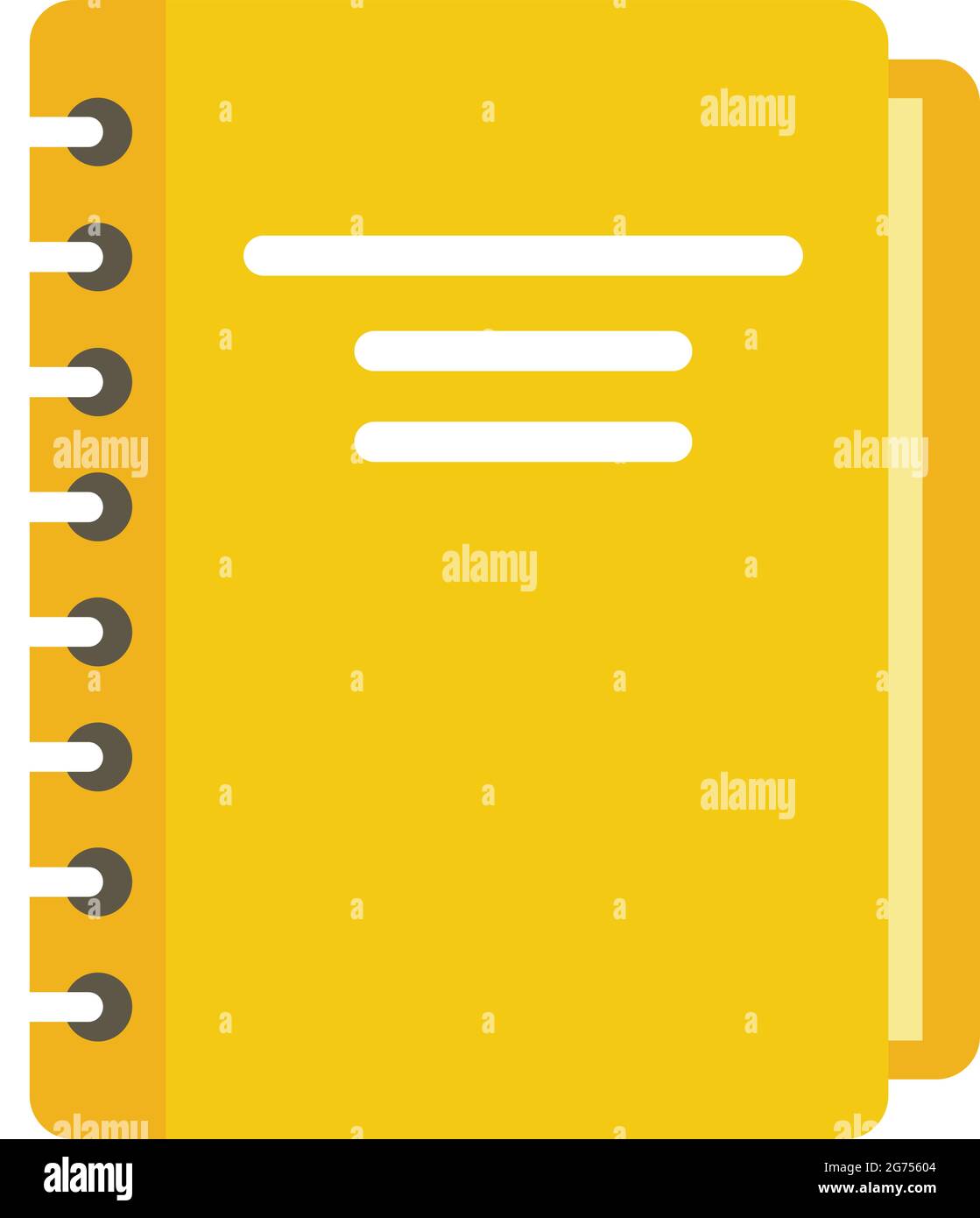 Yellow lined pad Stock Vector Images - Alamy