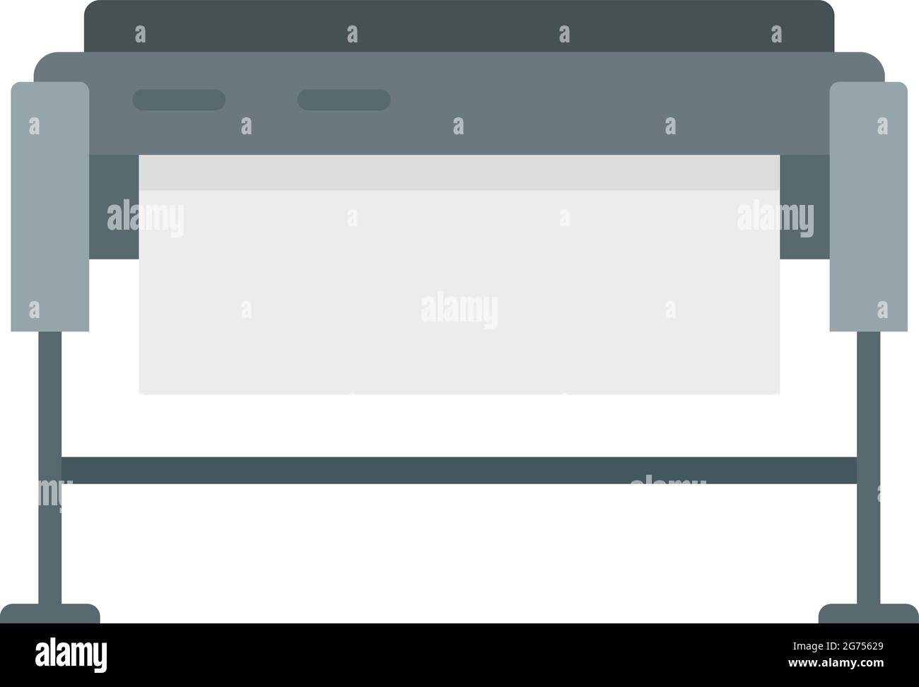 Plotter icon flat isolated vector Stock Vector Image & Art - Alamy