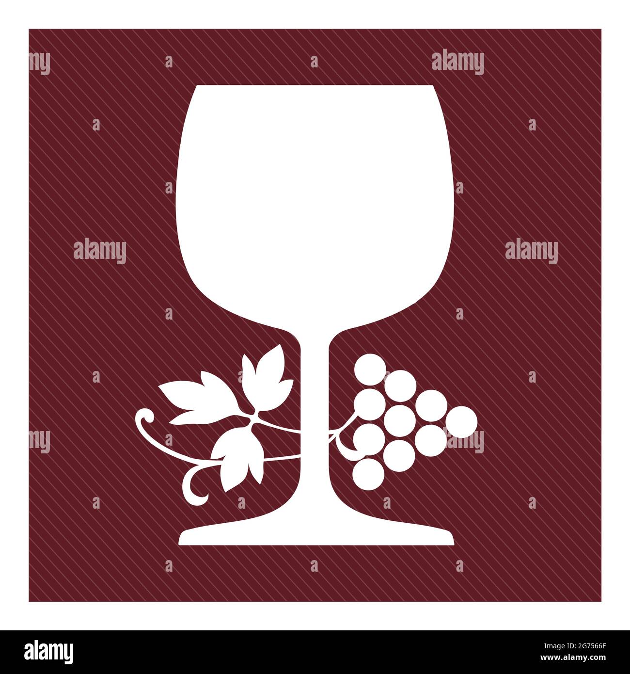 Red grape on glass Stock Vector Images - Alamy