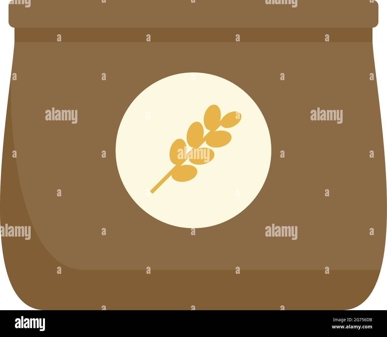 Flour package icon flat isolated vector Stock Vector Image & Art - Alamy