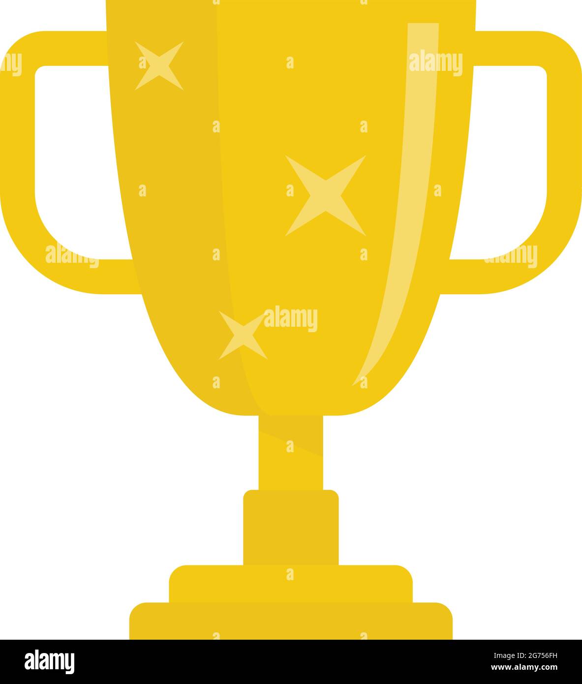 Gold cup icon flat isolated vector Stock Vector Image & Art - Alamy