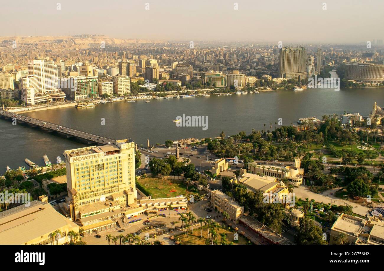 Cairo-Egypt - October 04, 2020: Beautiful city overview from Cairo ...