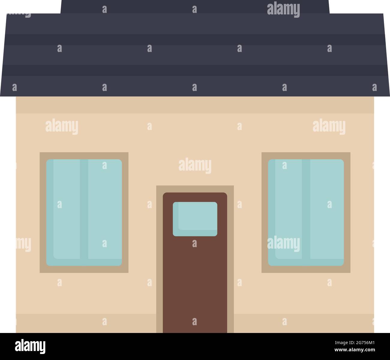 Small cottage icon flat isolated vector Stock Vector Image & Art - Alamy