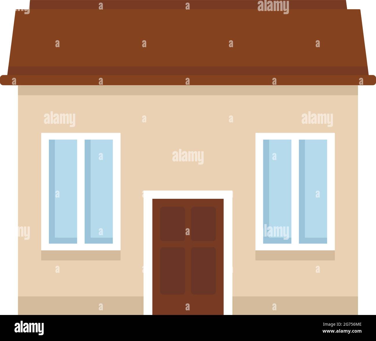 Property cottage icon flat isolated vector Stock Vector Image & Art - Alamy