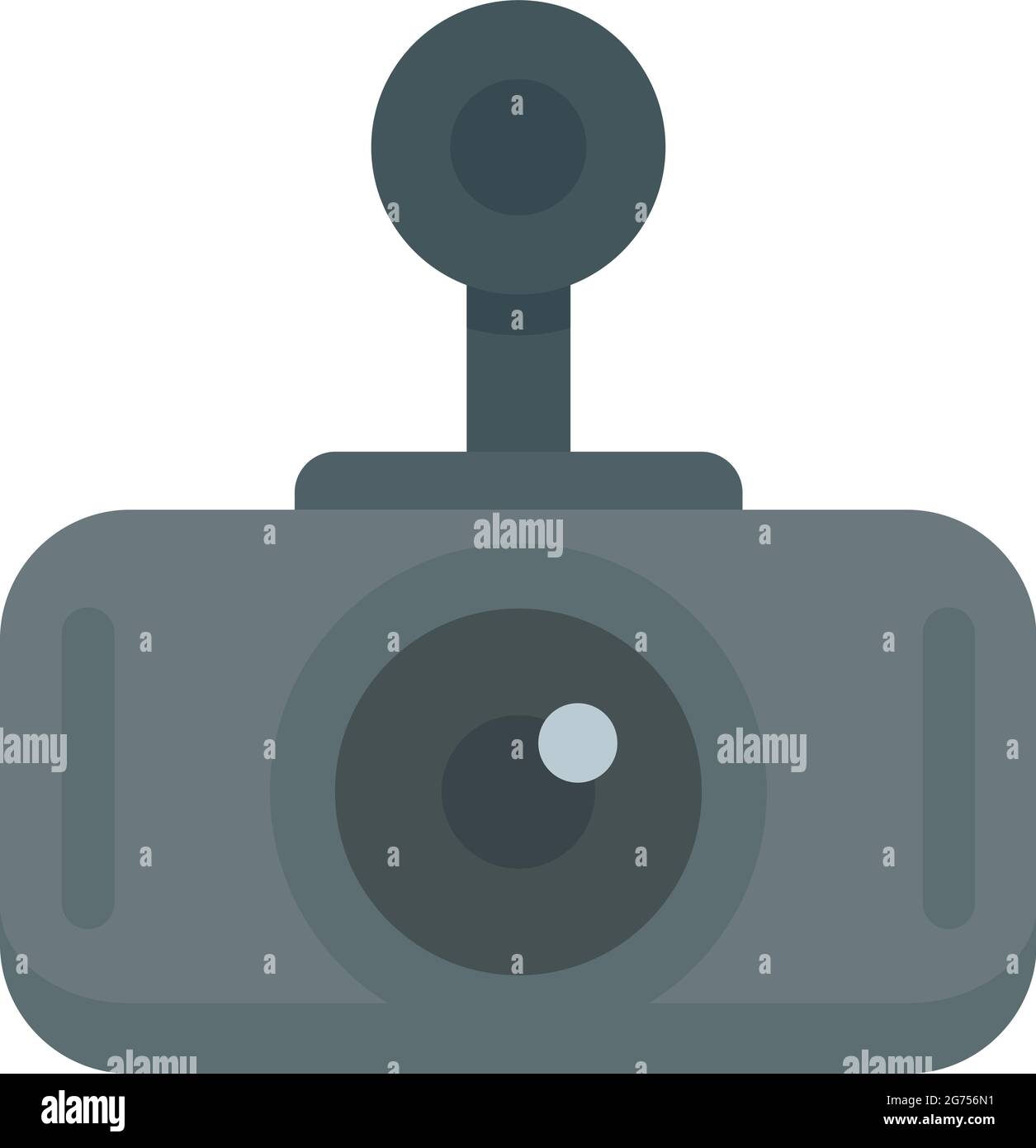 Modern car recorder icon flat isolated vector Stock Vector Image & Art ...