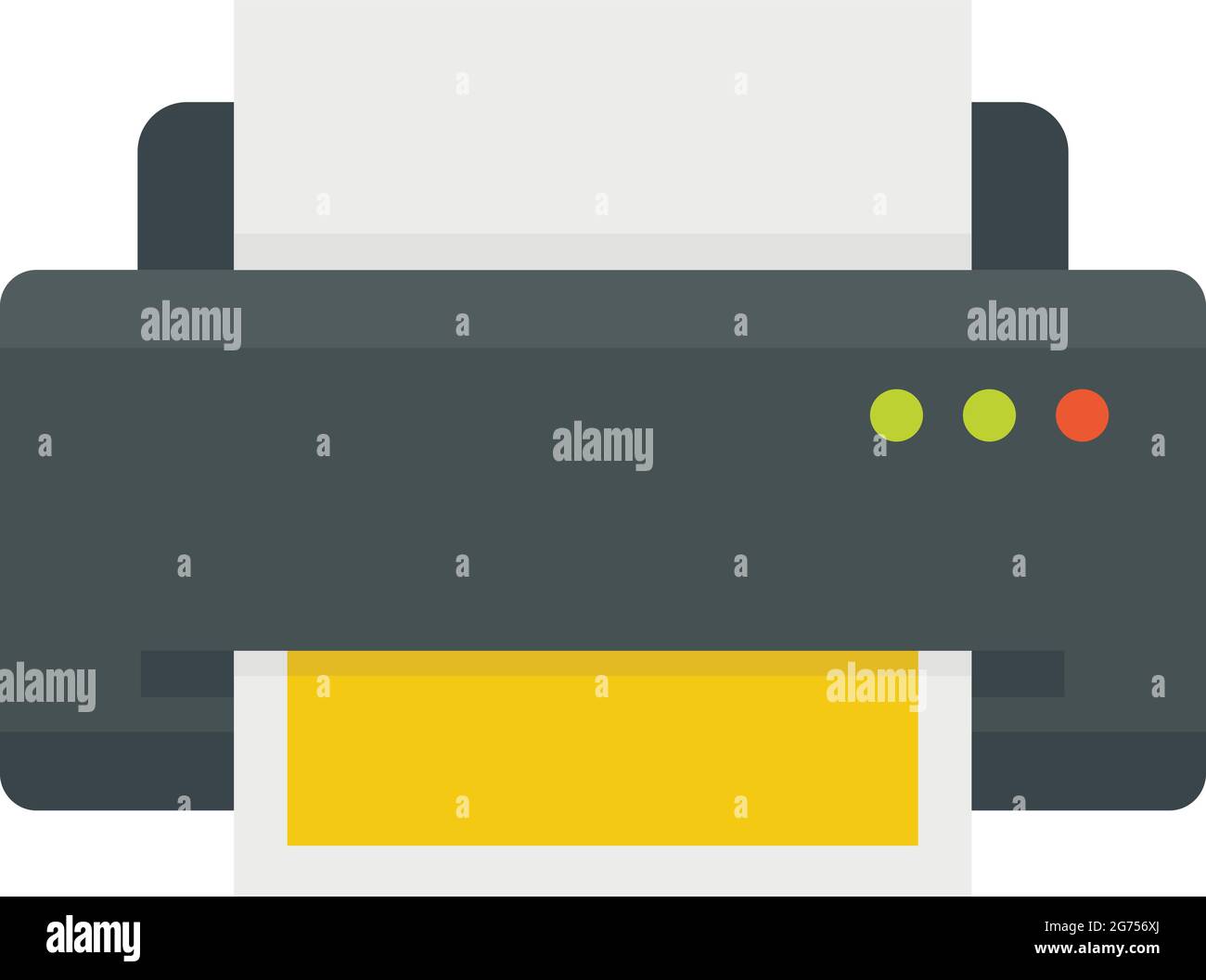 Home printer icon flat isolated vector Stock Vector Image & Art - Alamy