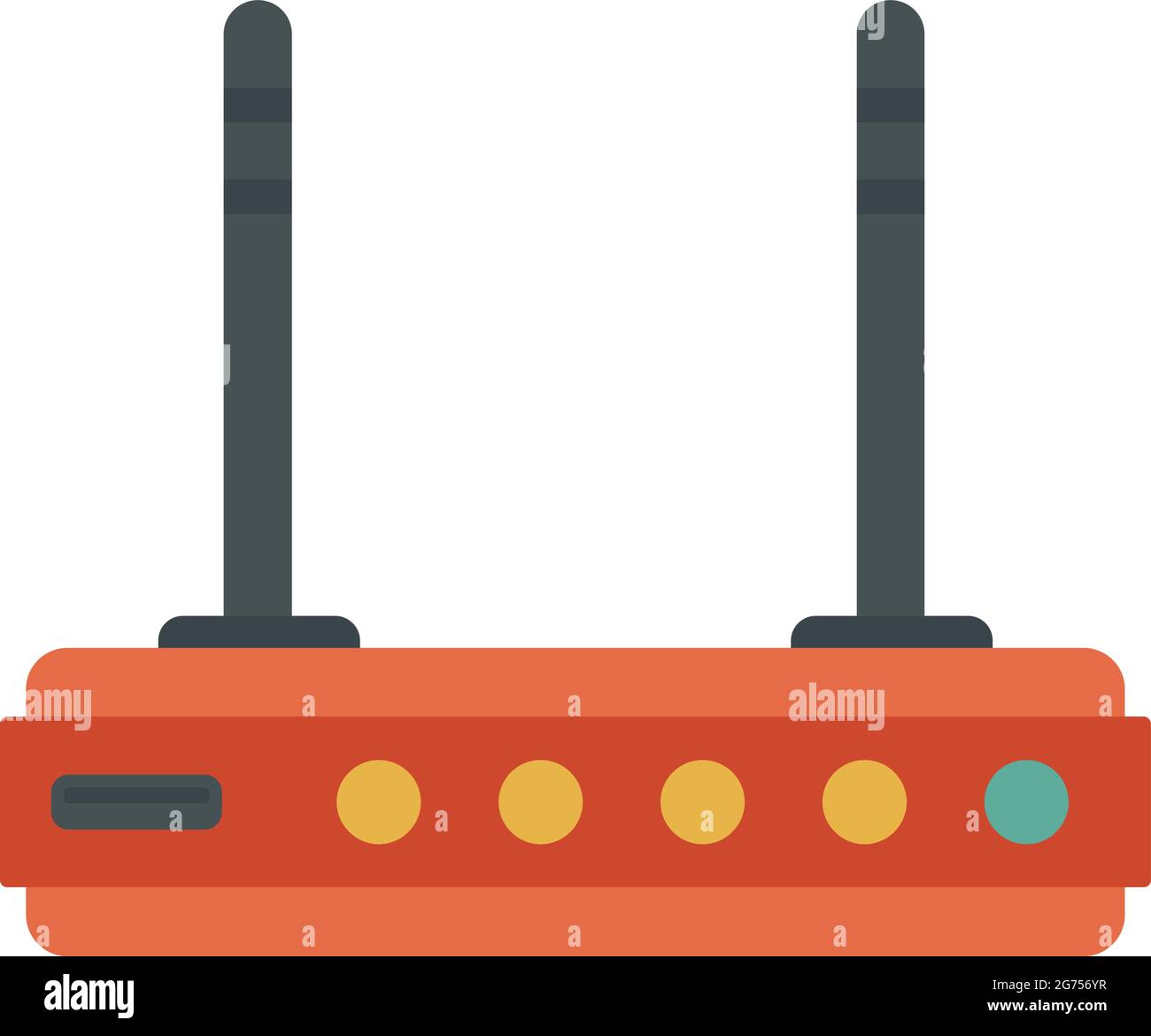 Wifi router icon flat isolated vector Stock Vector Image & Art - Alamy