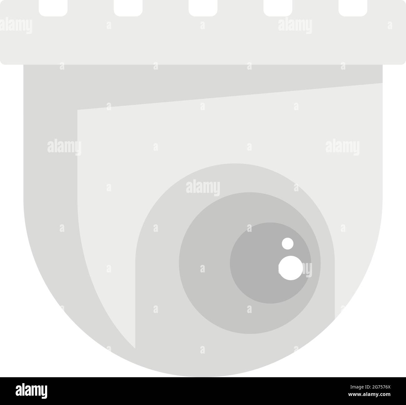 Indoor security camera icon flat isolated vector Stock Vector Image ...