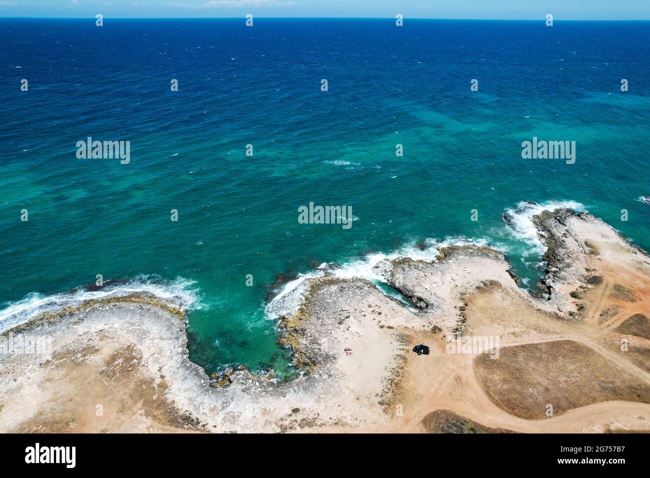 Costa Merlata, beaches near Ostuni photographed with drone from above ...