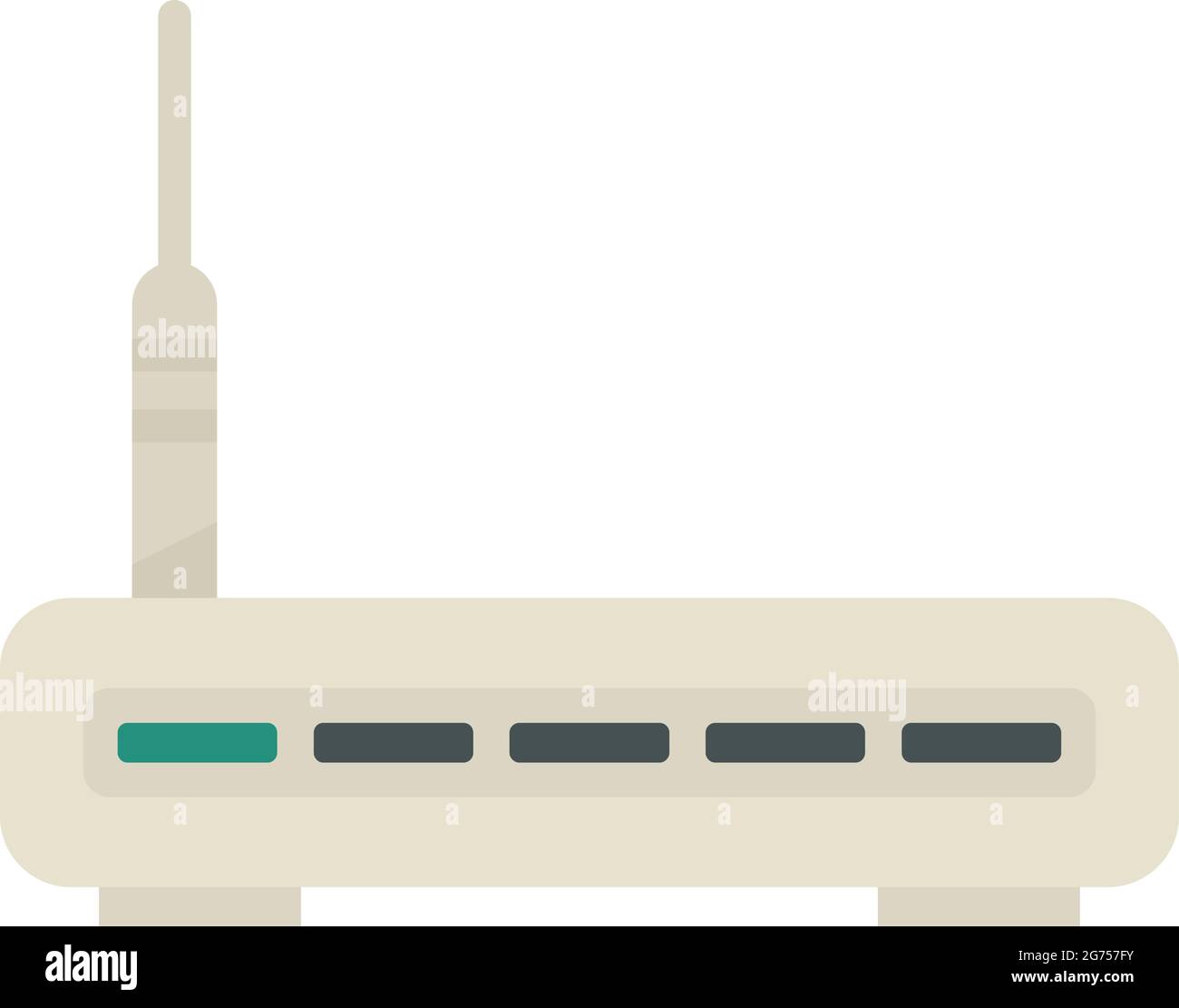 Router icon flat isolated vector Stock Vector Image & Art - Alamy