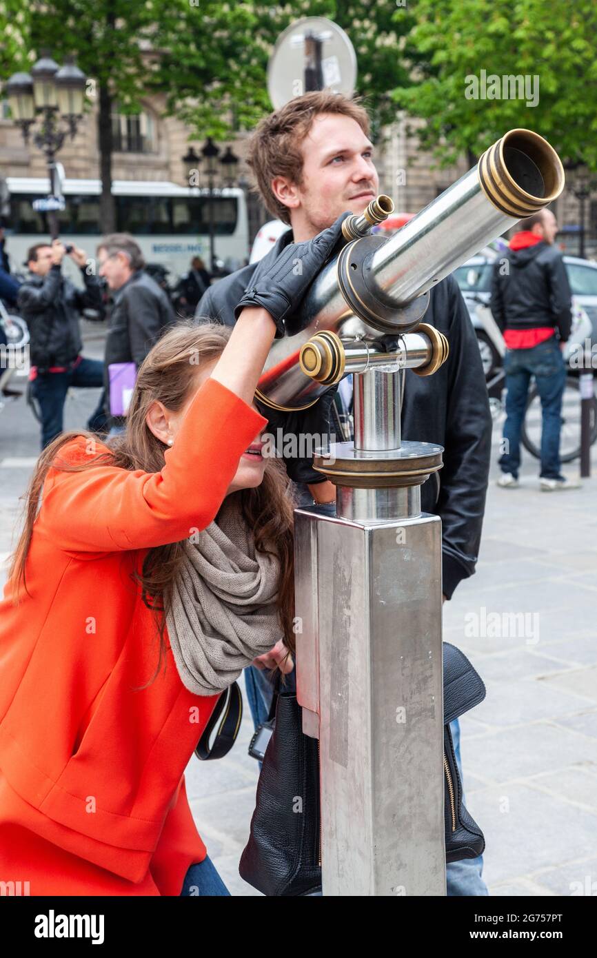 Pay telescope hi-res stock photography and images - Alamy