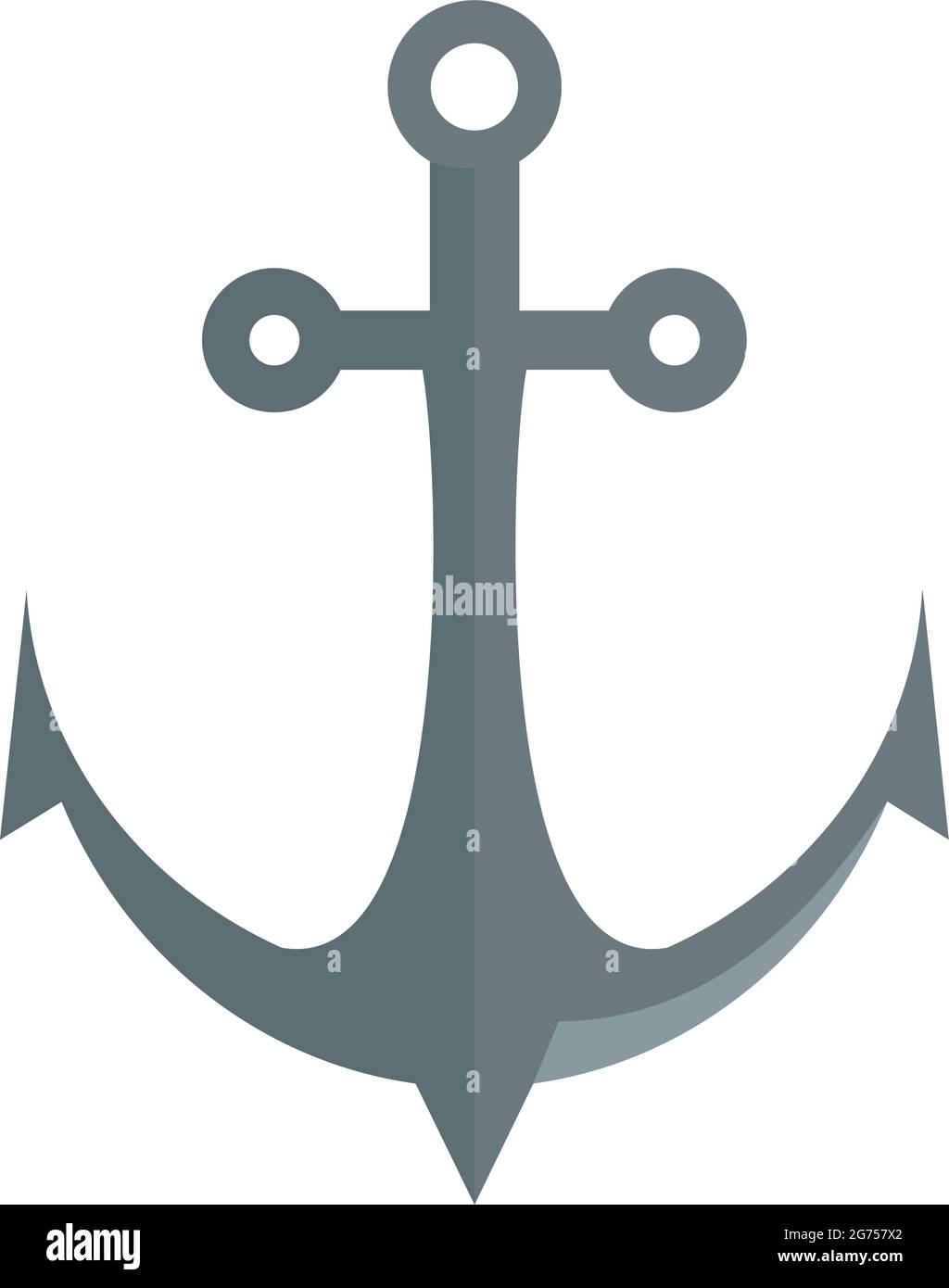 Ship anchor icon flat isolated vector Stock Vector Image & Art - Alamy