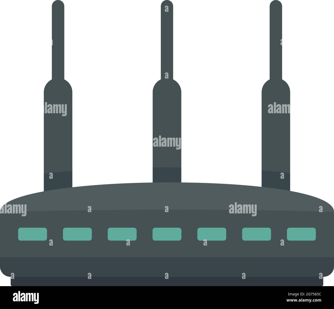 Modern router icon flat isolated vector Stock Vector Image & Art - Alamy