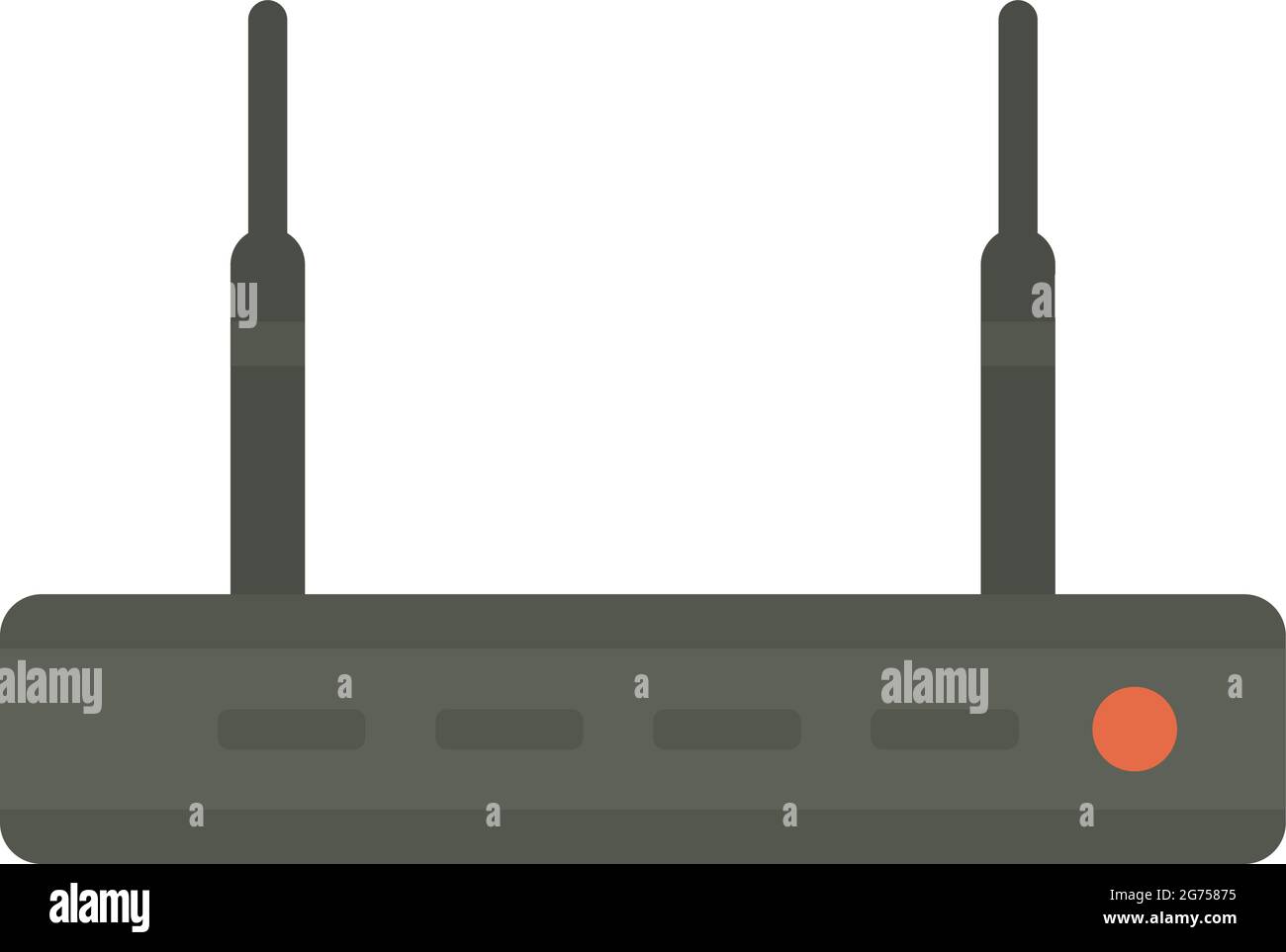 Digital router icon flat isolated vector Stock Vector Image & Art - Alamy