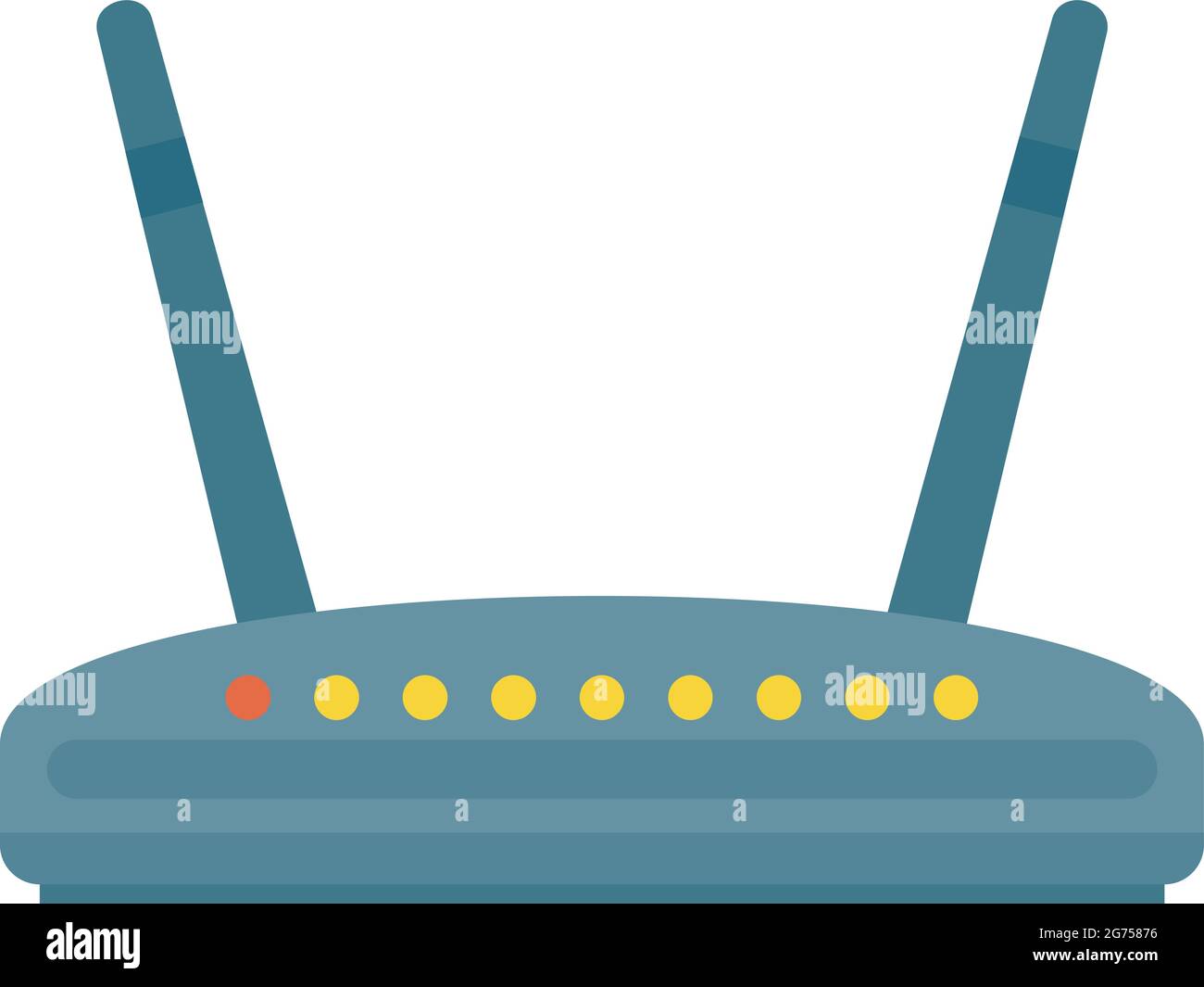 Computer router icon flat isolated vector Stock Vector Image & Art - Alamy