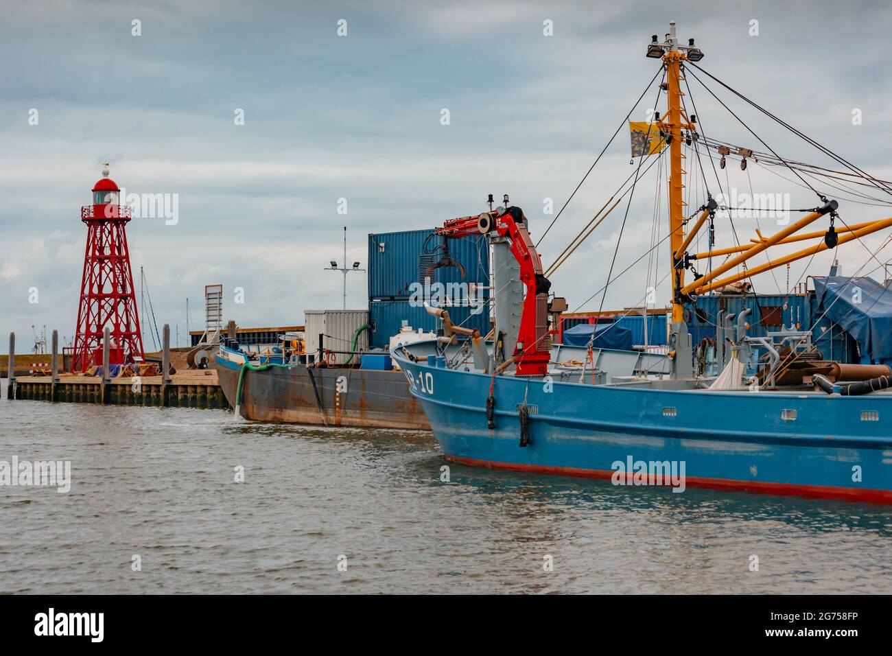 A part of the port of Den Oever, The Netherlands Stock Photo - Alamy