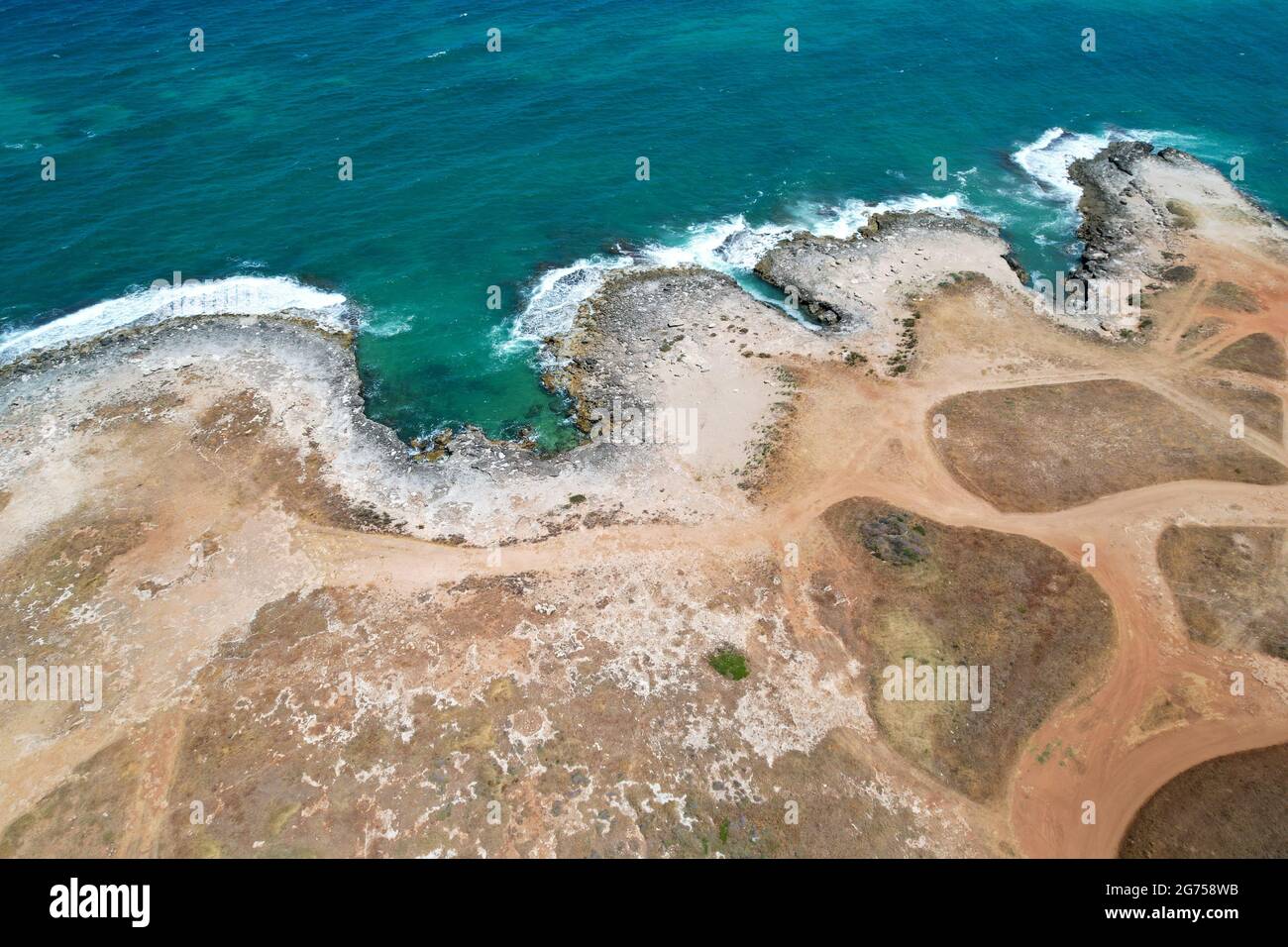 Costa Merlata, beaches near Ostuni photographed with drone from above ...