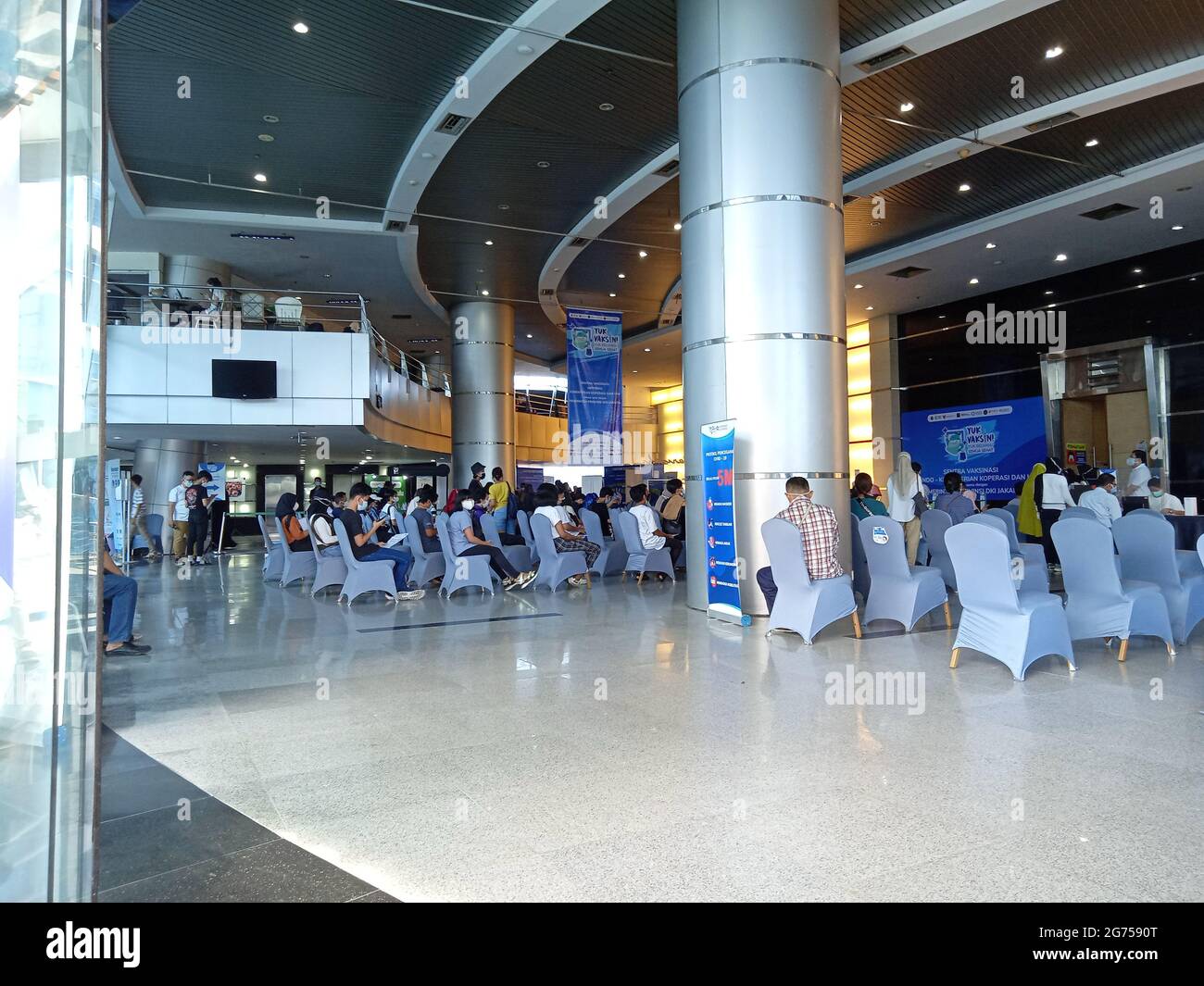 Editorial Photo, Indonesia, South Jakarta, 08 Juli 2021, queueing ...