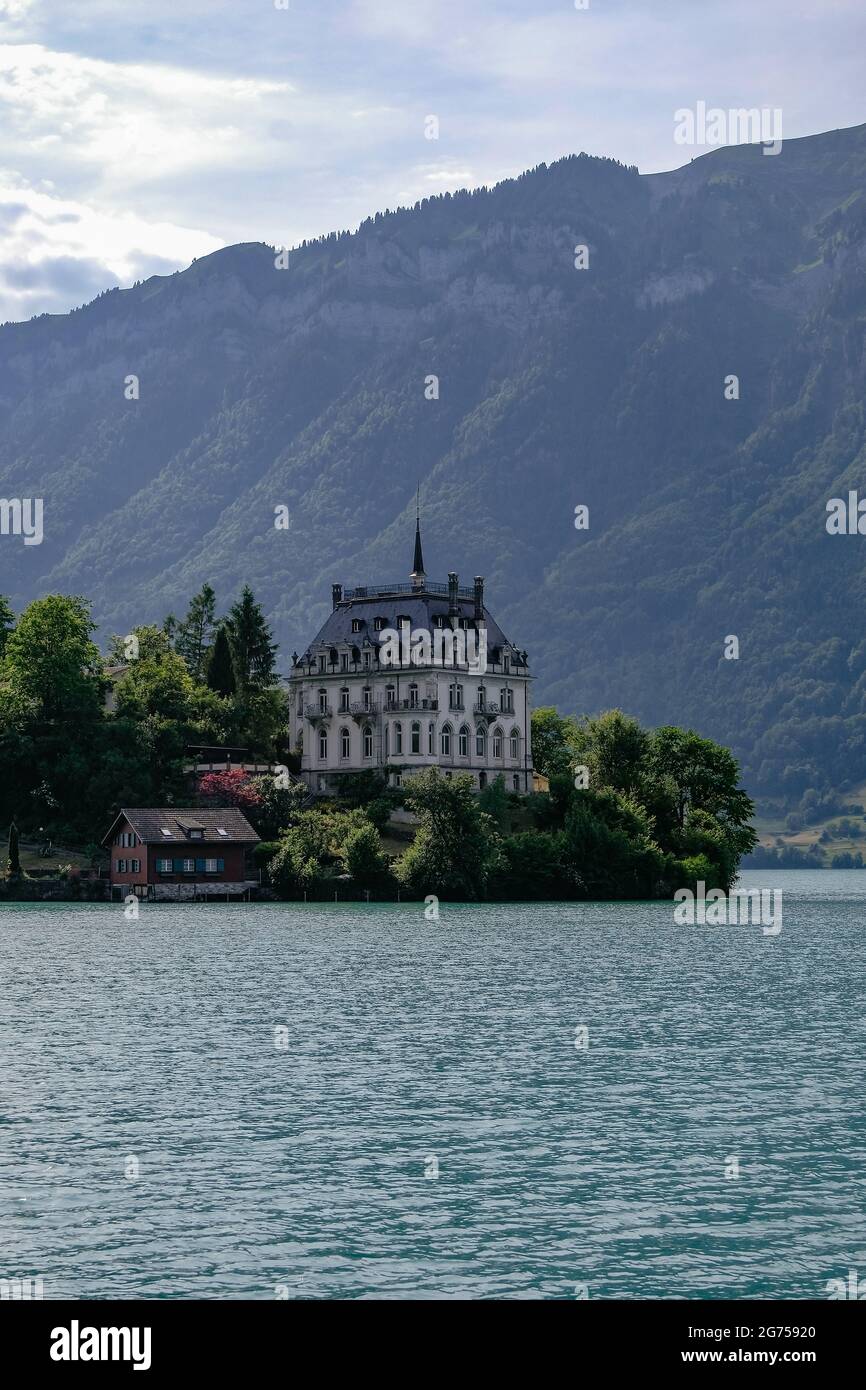 Seeburg - Former Castle on Lake Brienz in swiss village Iseltwald ...