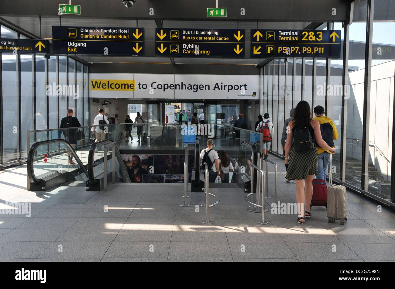 Kastrup/ Denmark. 11 July 2021,Travel departure and welcome terminal 3 ...