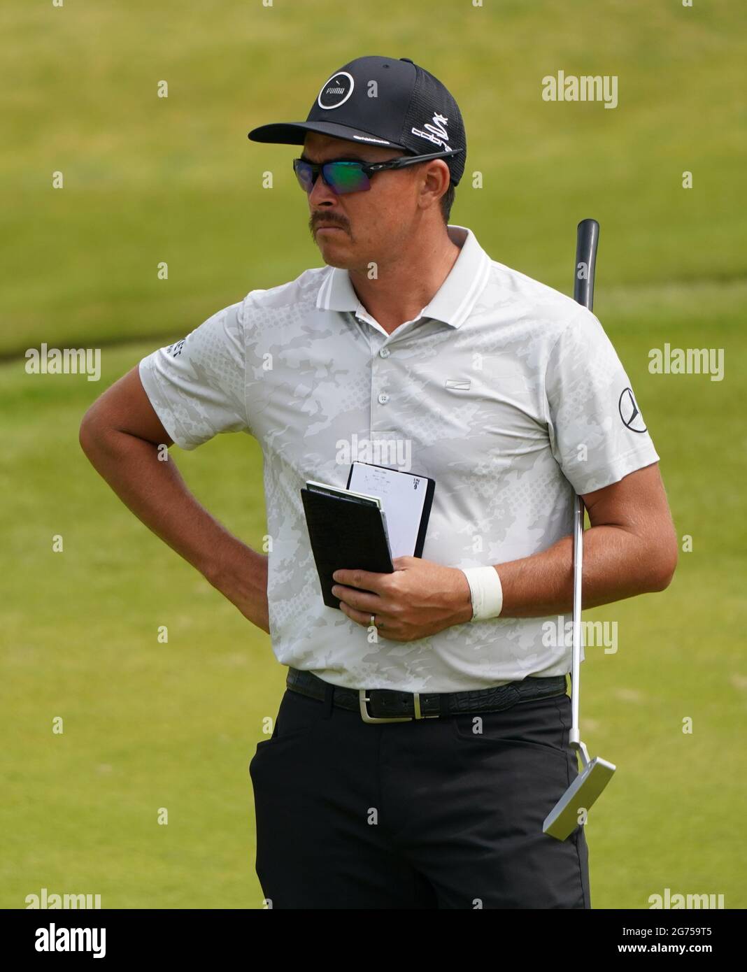 Rickie Fowler during the preview day at The Royal St George's Golf Club ...