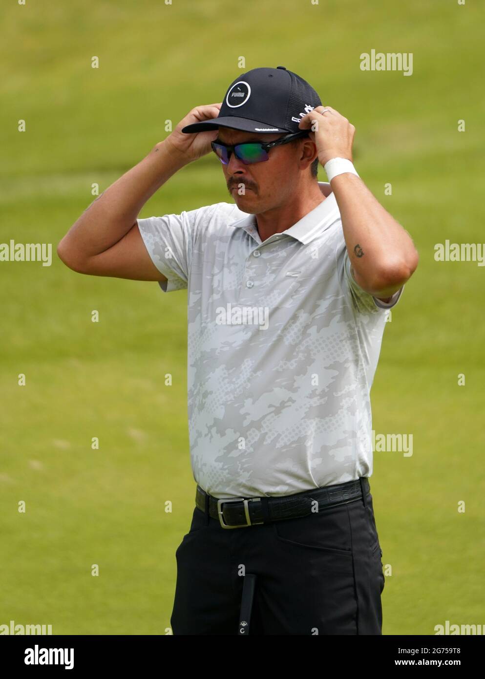 Rickie Fowler during the preview day at The Royal St George's Golf Club ...