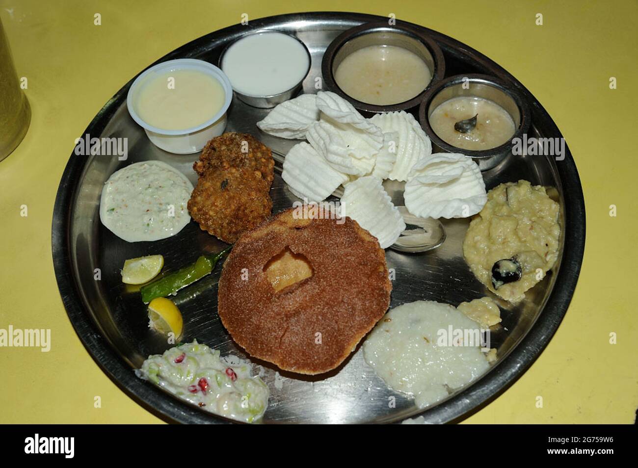 Indian Fasting cuisine Upwas items Thali complere meal for vrat ...