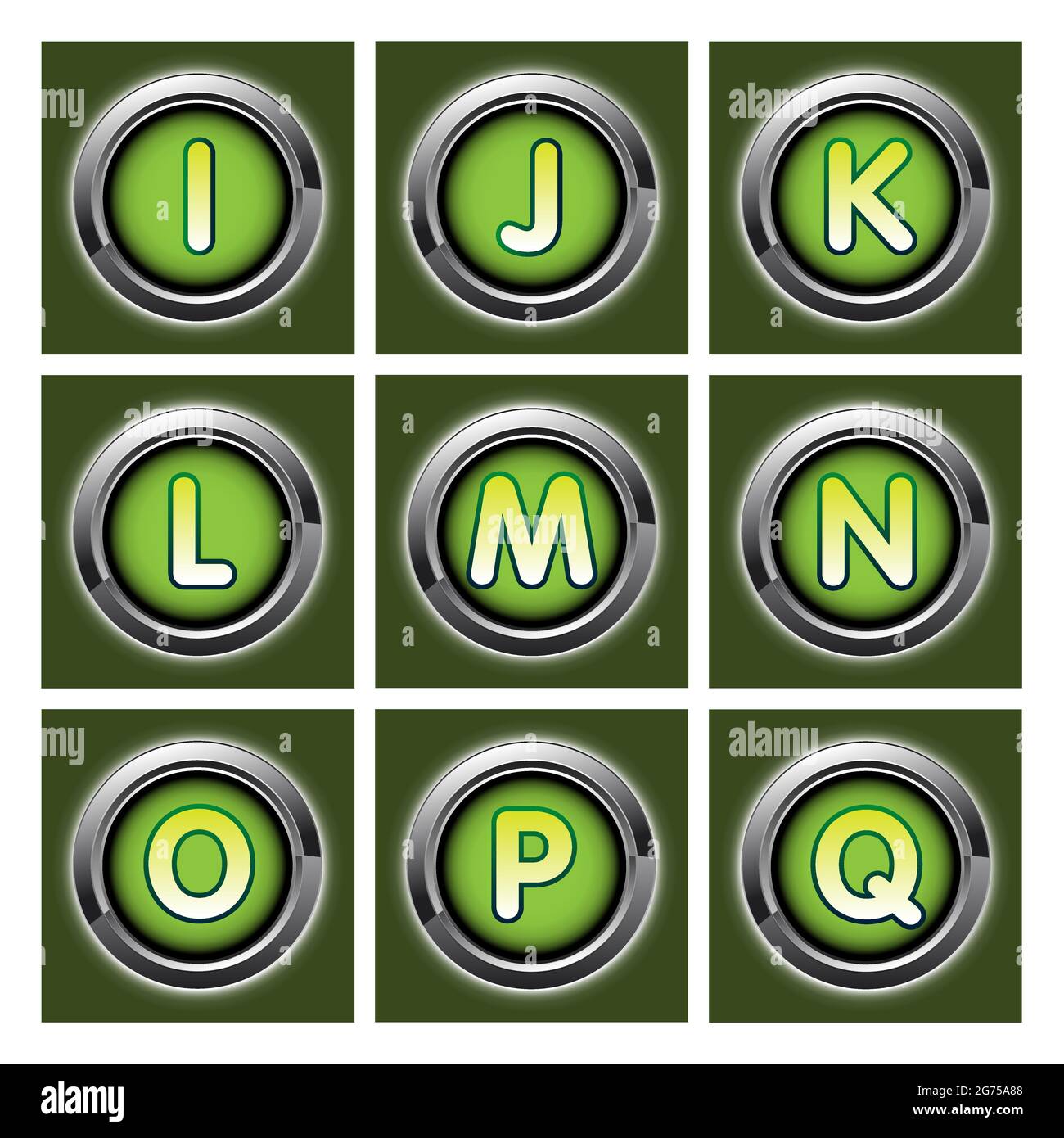 Collection of colorful letters on buttons Stock Vector Image & Art - Alamy