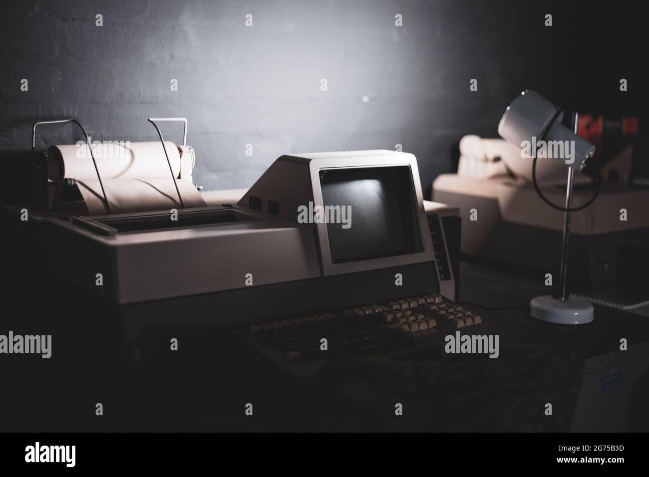 Cheshire, UK - 25th June 2021: Vintage Cold War Missile Silo computer ...