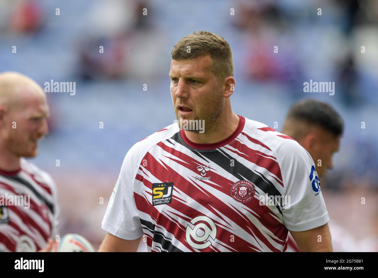 Tony Clubb (17) of Wigan Warriors during the warm up Stock Photo - Alamy