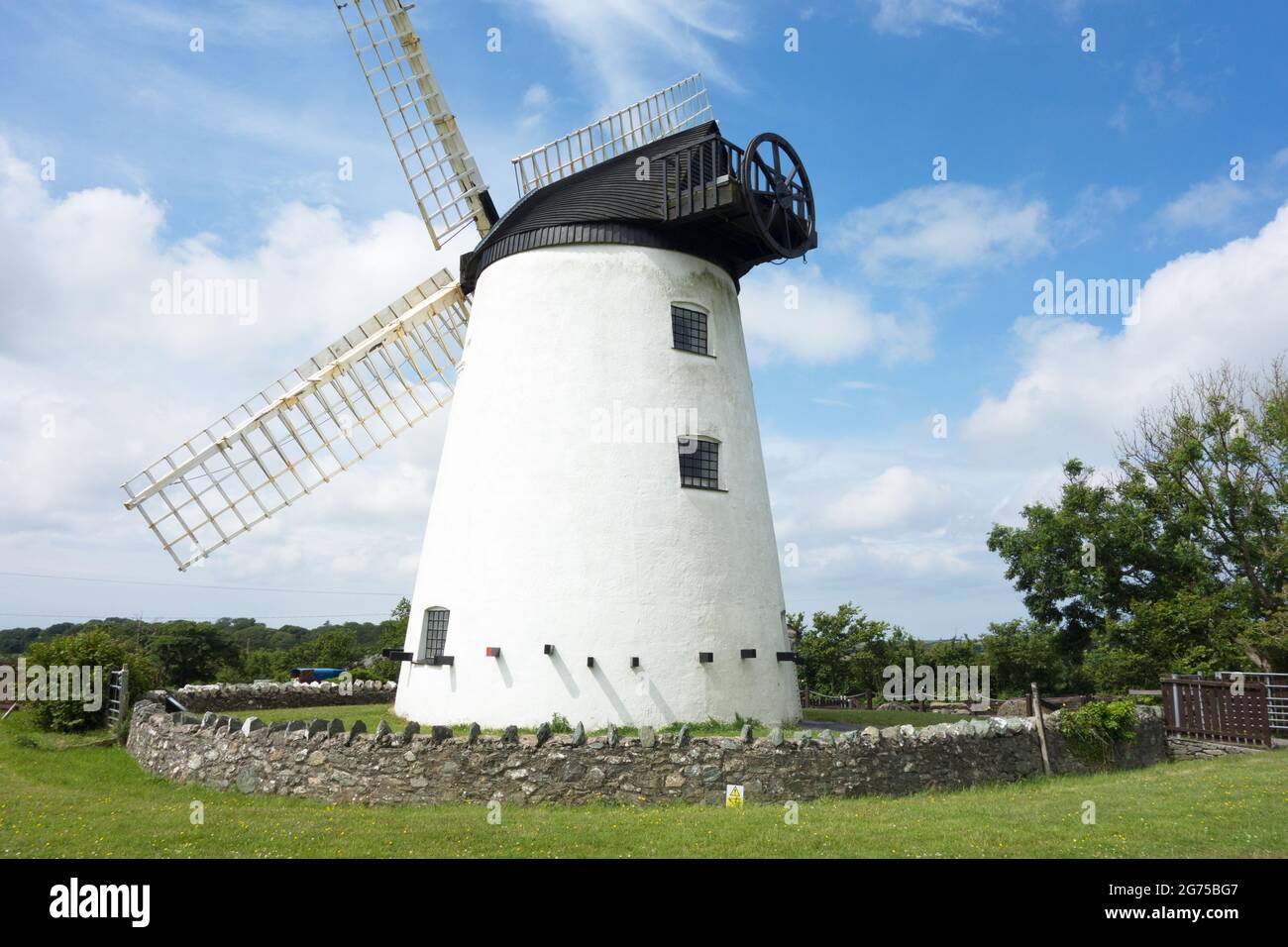 The Melin Llynon Windmill, which is the only surviving fully restored ...