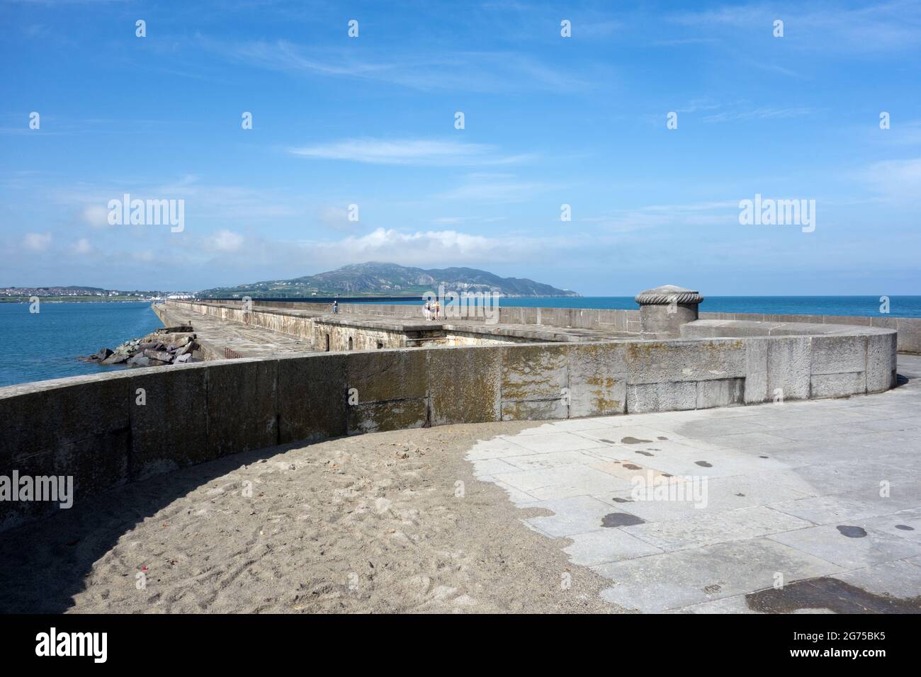 Holyhead breakwater on Holy Island Anglesey Wales, which is the longest ...