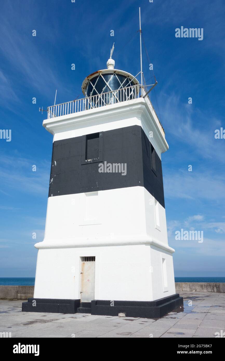 Lighthouse in holyhead harbour wales hi-res stock photography and ...
