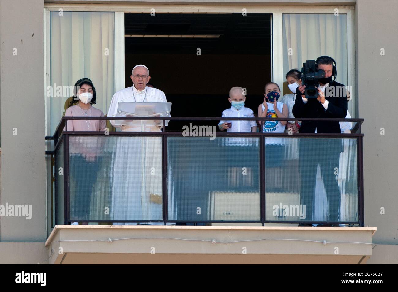 Rome, Italy. 11th July, 2021. July 11, 2021 : Pope Francis leads the ...