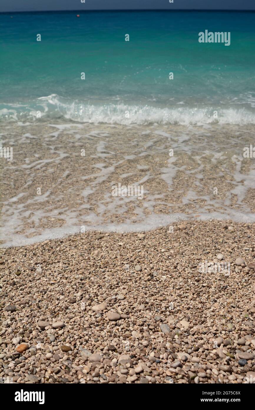 The sea of Dhermi. Vlore county. Albania Stock Photo - Alamy