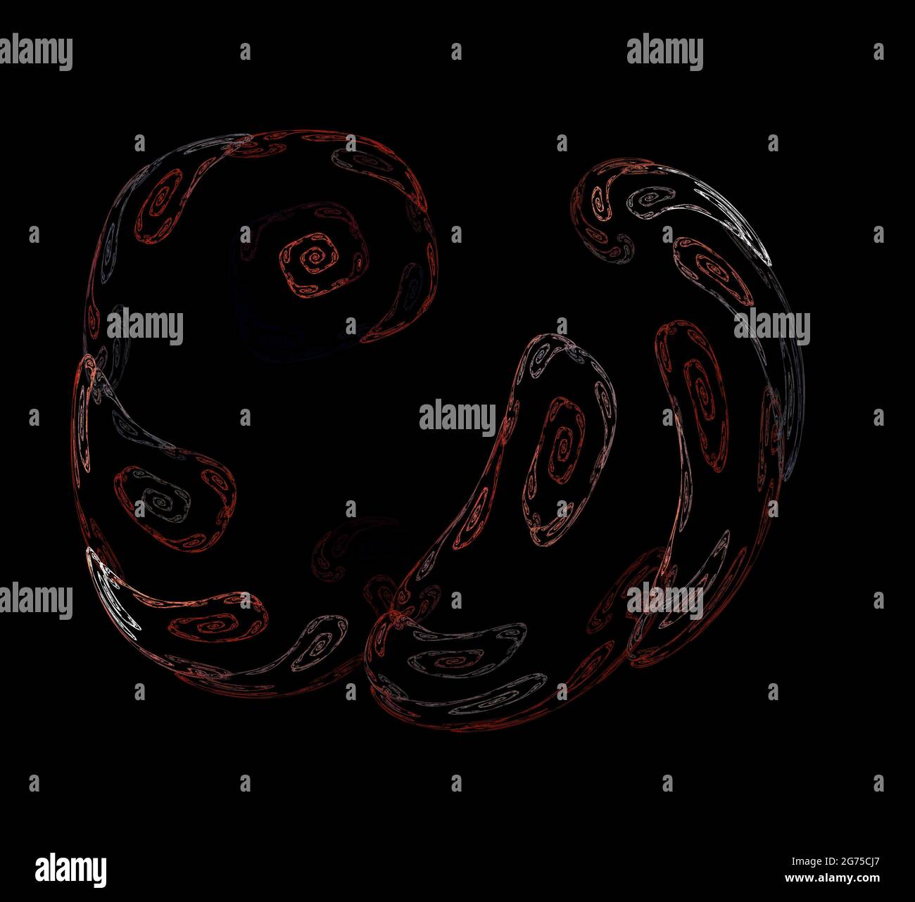 image of one Illustration of digital fractal Stock Photo - Alamy
