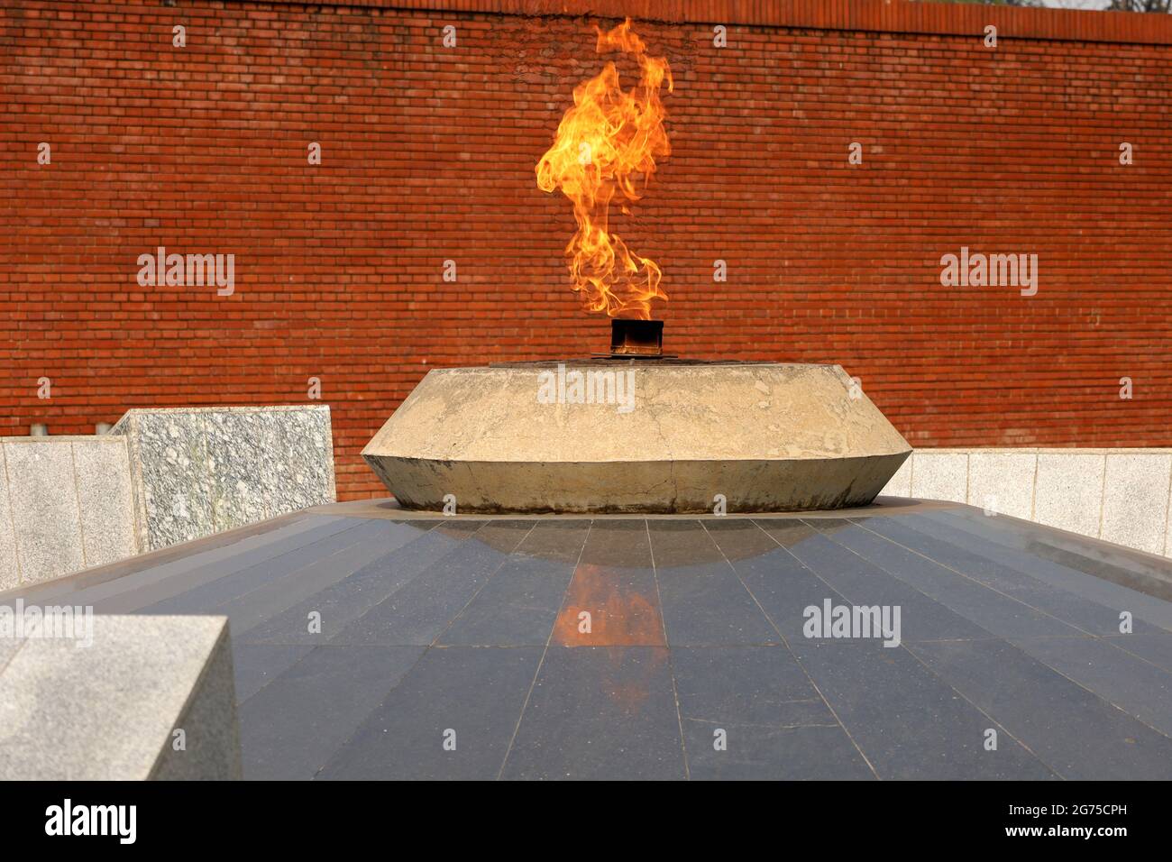 A closeup shot of a fire Stock Photo - Alamy