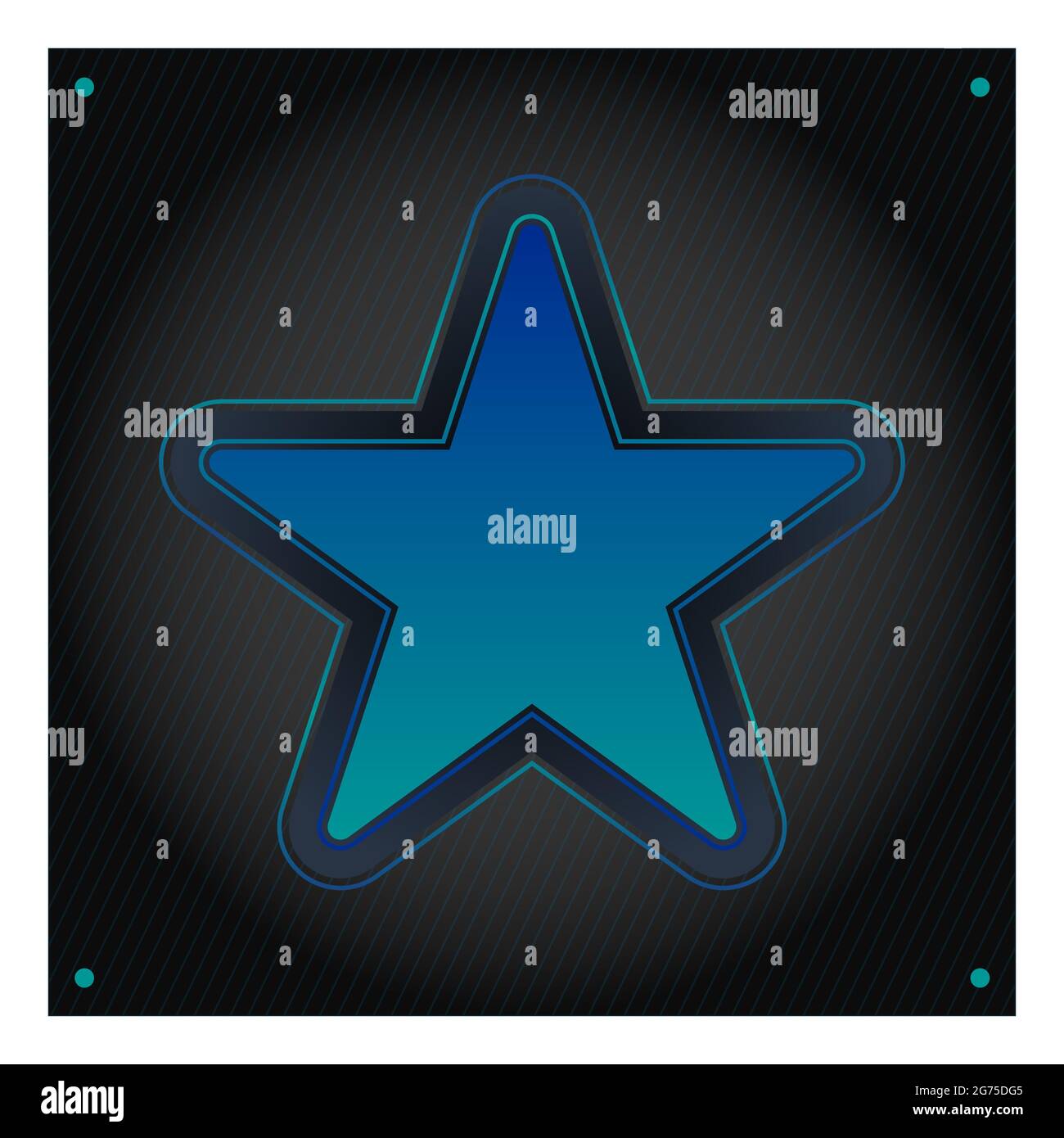 Colorful star sign on a black background Stock Vector Image & Art - Alamy