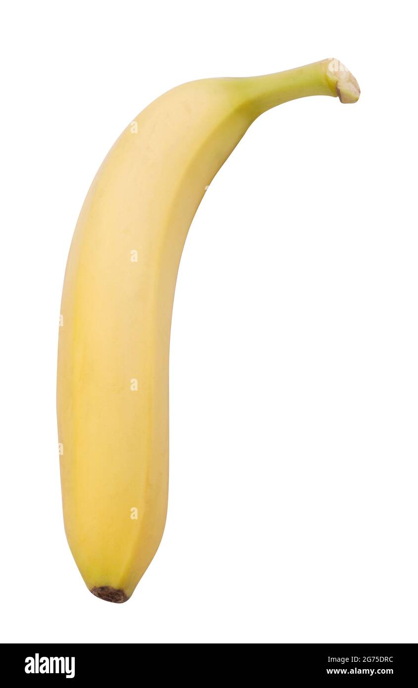 Yellow Banana Isolated Stock Photo - Alamy