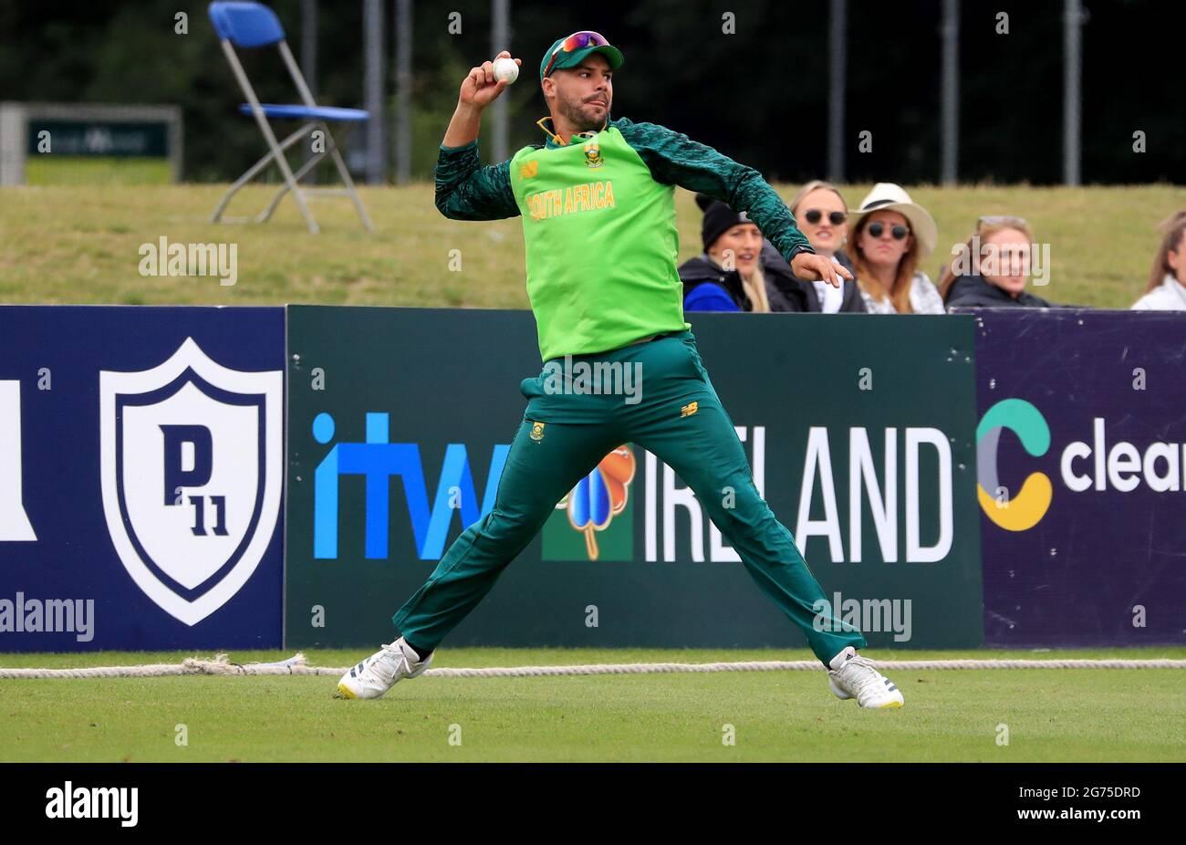 South Africa's Aiden Markram during the ODI at The Village, Dublin ...