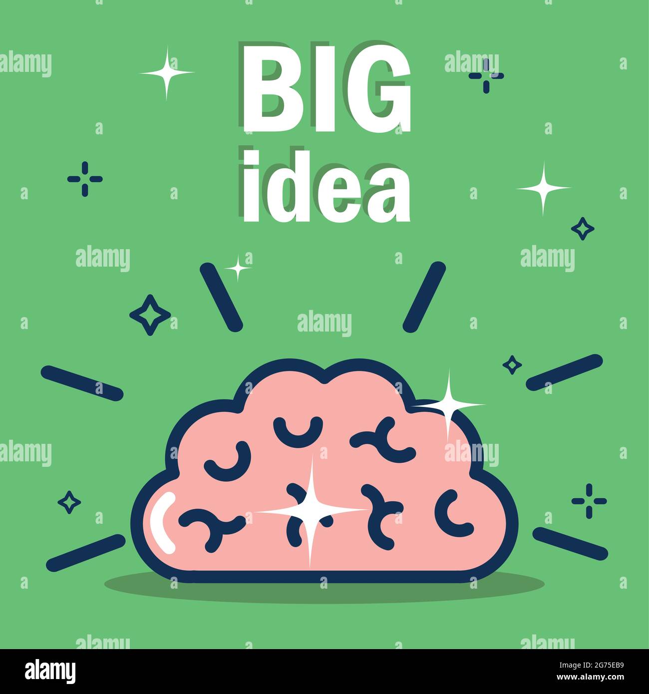 hemisphere of the brain, big idea Stock Vector Image & Art - Alamy