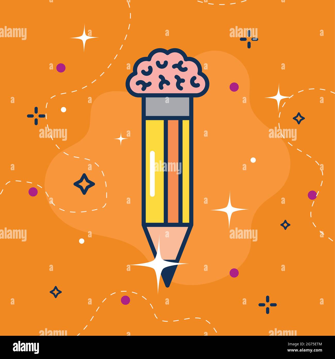 Eraser brain Stock Vector Images - Alamy