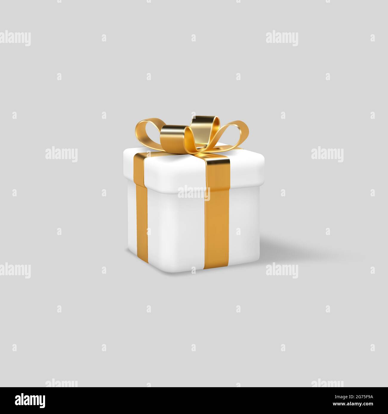 Golden present box Stock Vector Images - Alamy