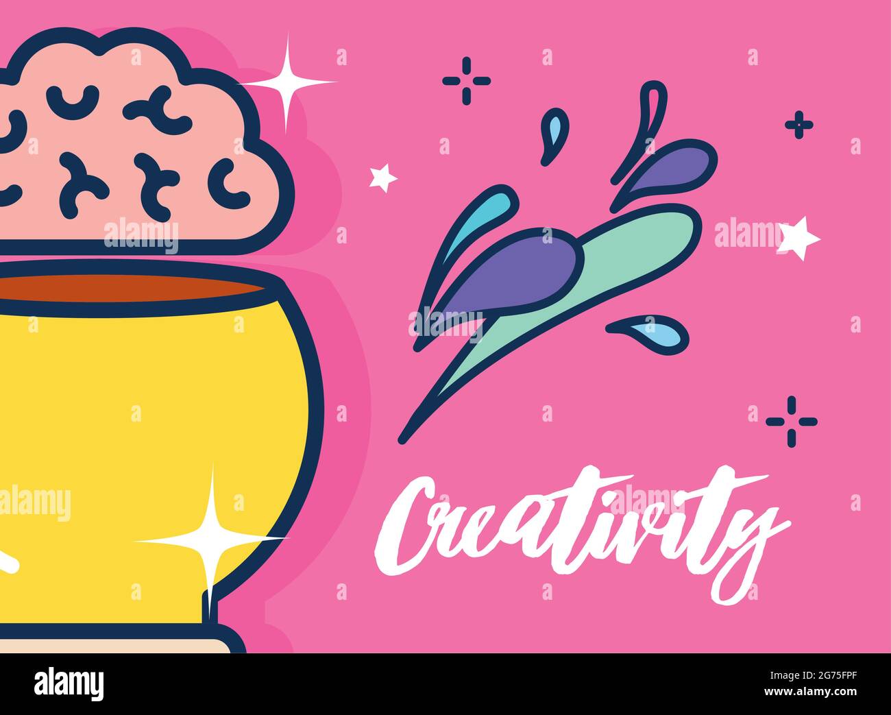 light bulb with brain, creativity Stock Vector Image & Art - Alamy